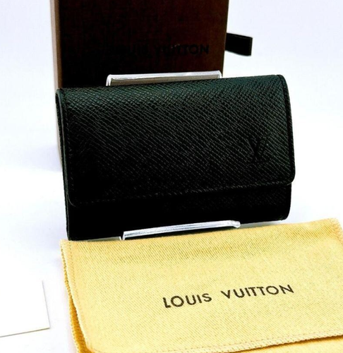 LOUIS VUITTON Taiga Multiple 6 Key Case Black With Box | eBay