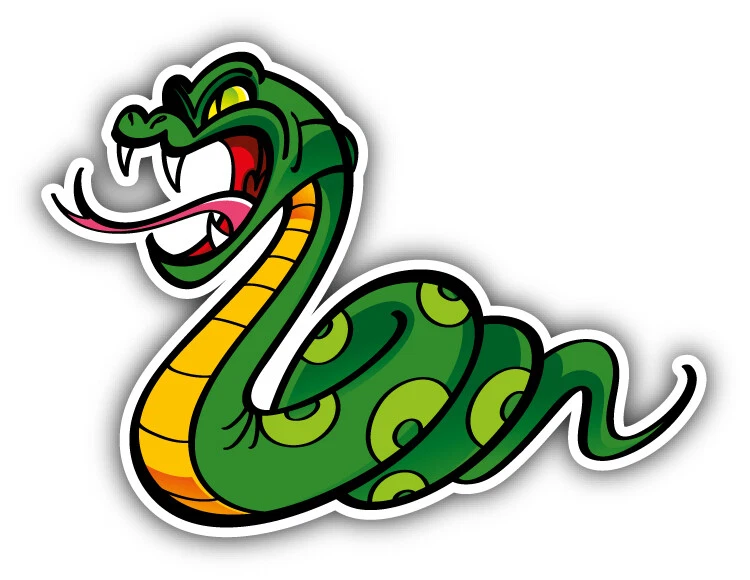 Angry Cartoon Snake