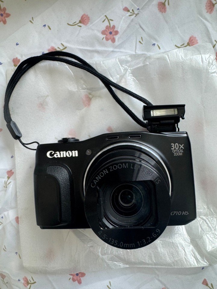 Canon PowerShot SX710 HS 20.3MP Digital Camera 30x Optical Zoom Black ...