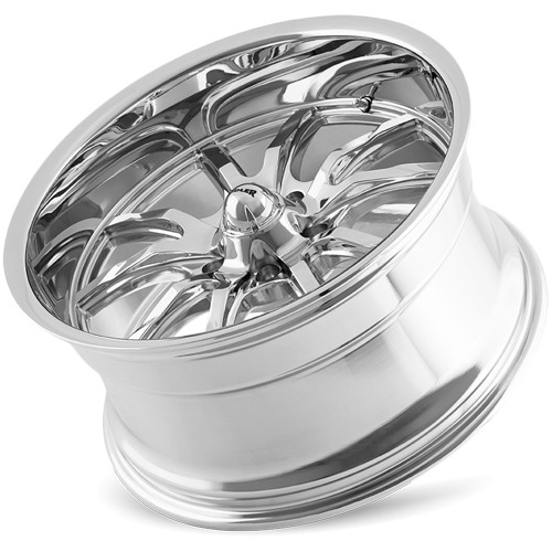 (Set of 4) Staggered Ridler 650 20x8.5,20x10 5x4.5" +0mm Chrome Wheels ...