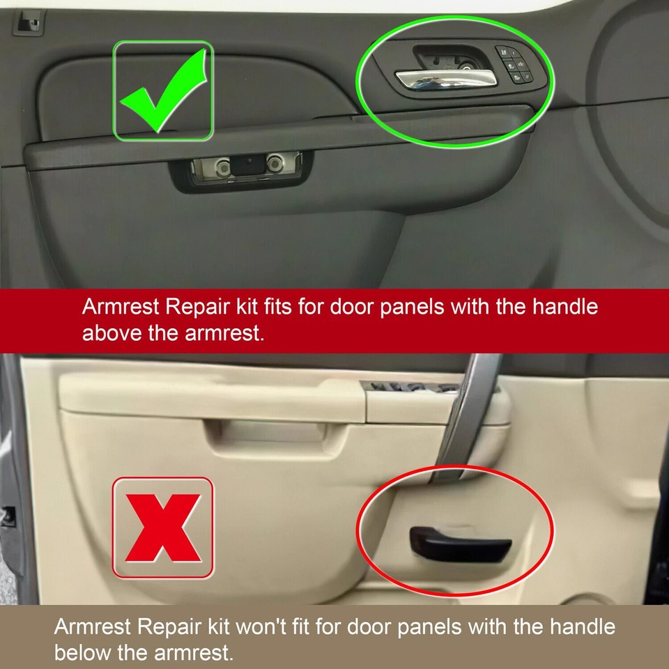 Driver Left Door Panel Handle Armrest Repair For 10-14 Chevy GMC Tahoe ...