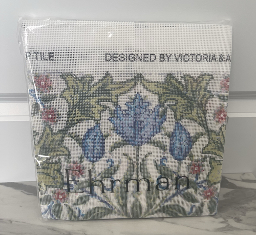 Ehrman Needlepoint Tapestry Kit MORRIS TULIP TILE Victoria & Albert NEW | SEALED | eBay