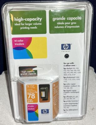 2004 GENUINE HP 78XL Color Capacity High Yield Ink Cartridge C6578AN ...