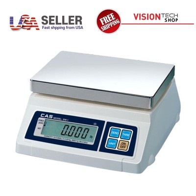 CAS SW-5 Portion Control Scale 5LB X 0.002 LB, Kg/g/Oz/Lb Switchable ...