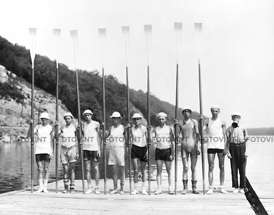 1913 COLUMBIA ROWING TEAM Photo Picture VINTAGE 8-Man CREW 8x10 11x14 ...