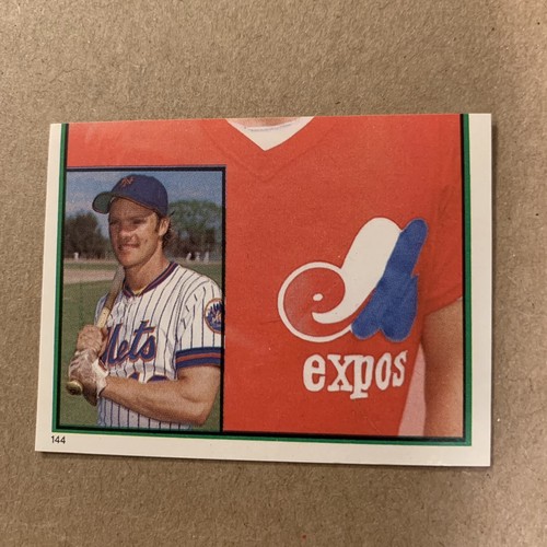 1983 Topps Baseball Sticker Joel Youngblood # 144 Montreal Expos Italy ...