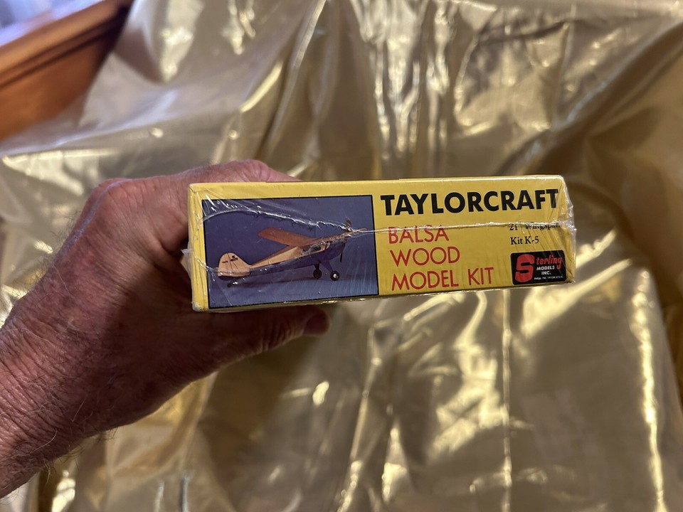 New Sterling Rubber Band Taylorcraft Model Airplane Free Flight Balsa ...