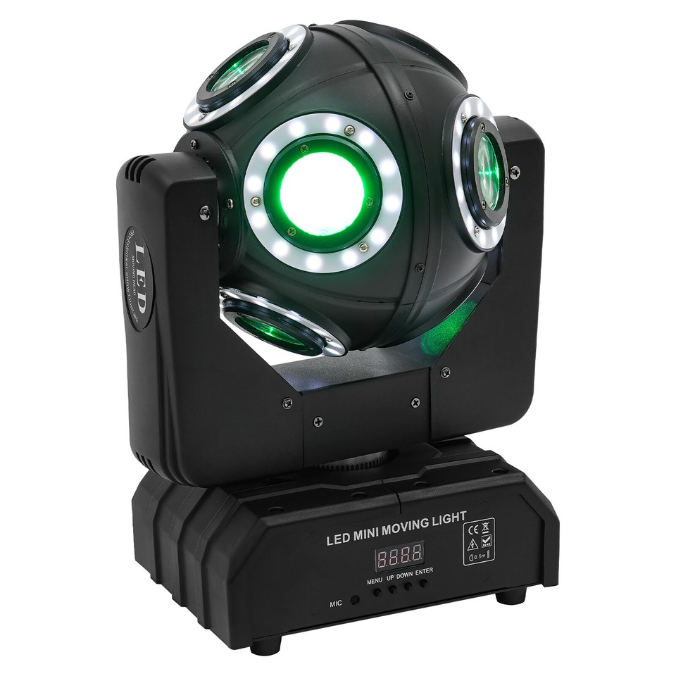 8-Head Moving Light, LED Moving Head Light, RGBW DJ Rotating Light US ...