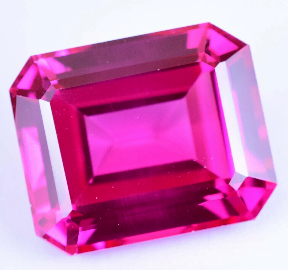 Flawless Natural Mogok Pink-Red Ruby 64.80 Ct Octagon Certified Loose ...