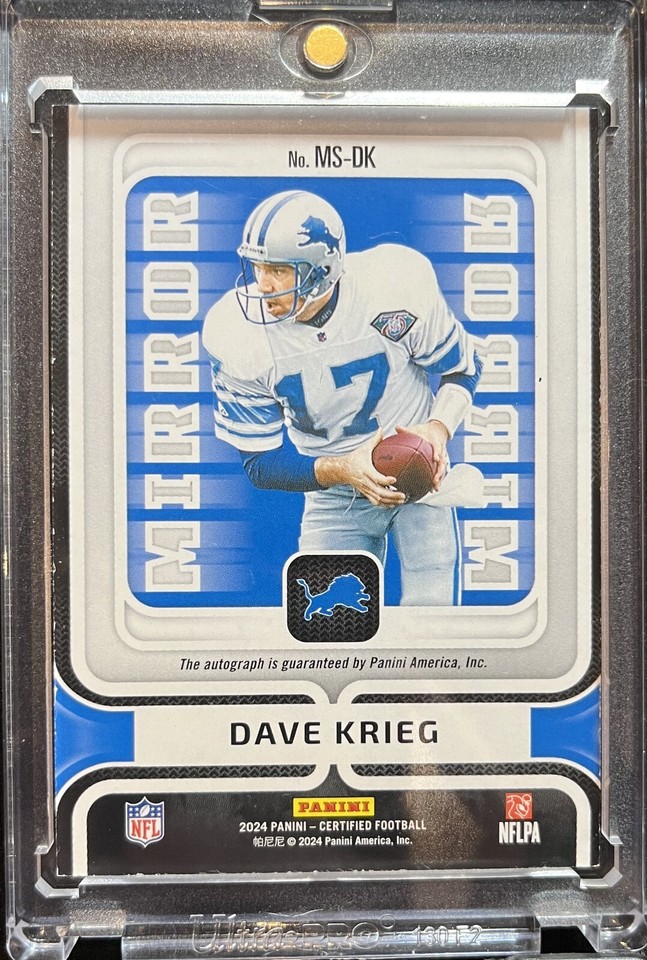 2024 Panini Certified Dave Krieg Mirror Mirror Autograph /199 | eBay