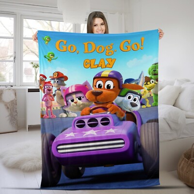Customized Go Dog Go Plush Fleece Blanket, Go Dog Go Baby Blanket | eBay