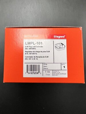 WattStopper Legrand LMPL-101 Digital Plug Load Controller 20A, 120V ...