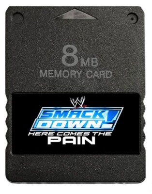 WWE Smackdown! Here Comes the Pain PS2 Memory Card 32 CAWs Unlocked ...