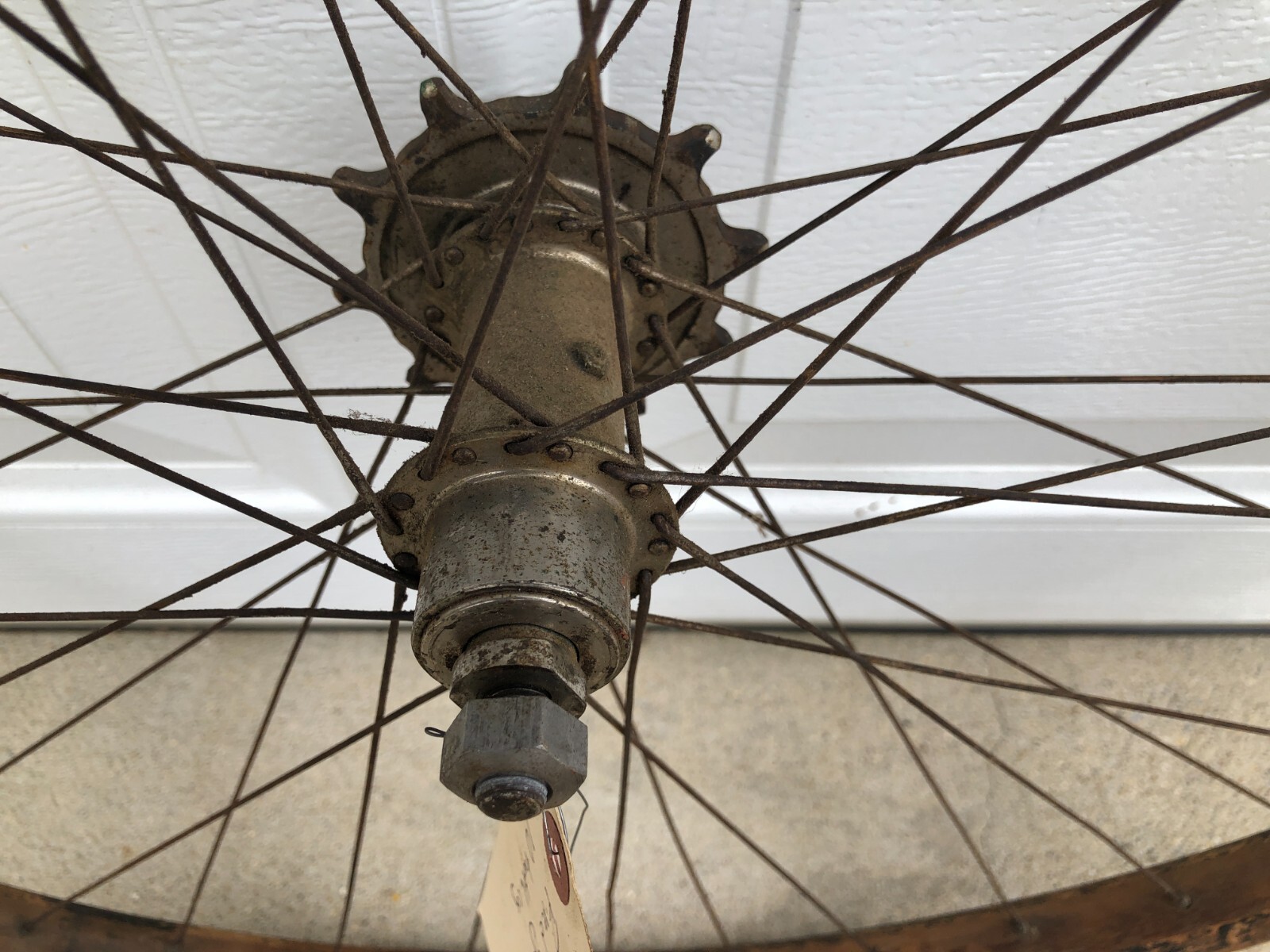 ANTIQUE 1900'S CIRCA TOC 36 HOLE FIXED GEAR 1 PITCH REAR 28" WOODEN ...