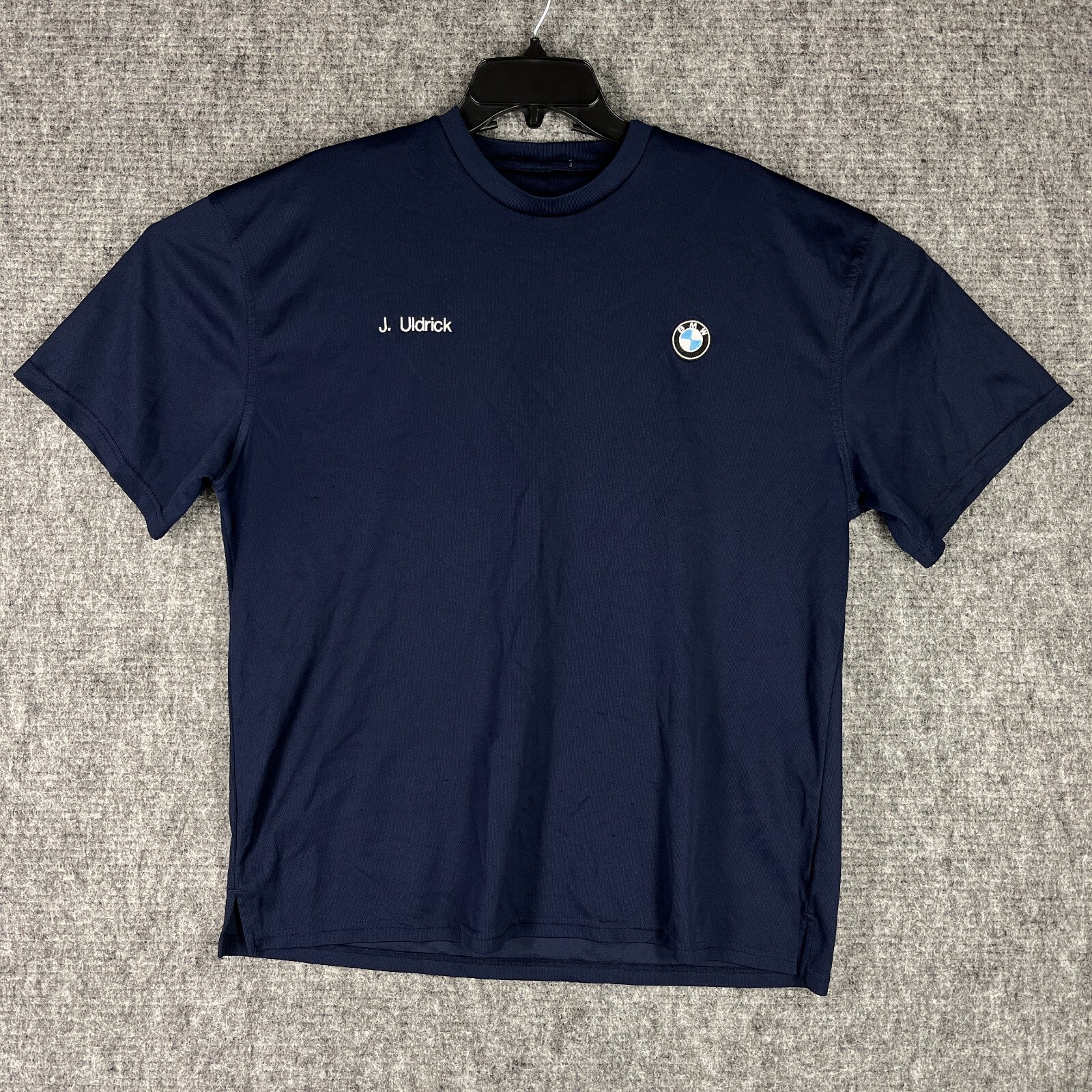 BMW Shirt Mens Large Uniform Oobe Top Employee Short-sleeve Blue Auto ...