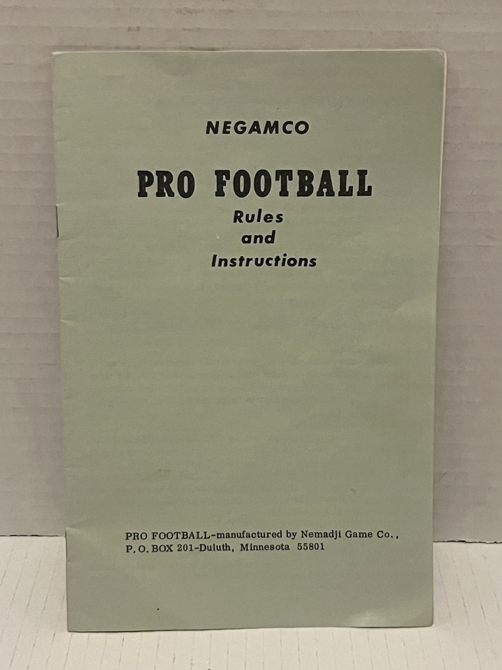 Vintage 1959 Negamco Pro Football Game & Box | eBay