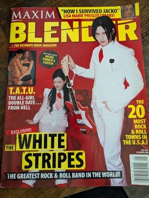Blender Magazine The White Stripes Cover T.A.T.U. Lisa Marie Presley ...