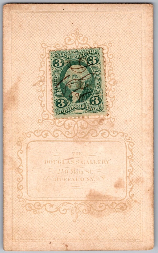 CDV Circa 1860s 3c Civil War Tax Stamp Gorgeous Lady Braided Hair ...