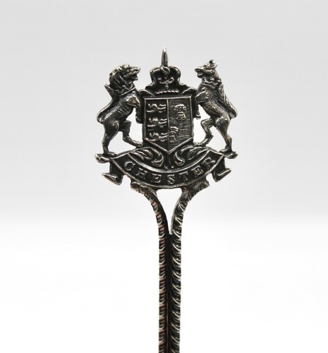 VIntage .925 Sterling Silver Souvenir Spoon Chester England with Coat ...