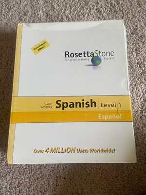 Rosetta Stone, Latin America, Spanish Level 1 | eBay