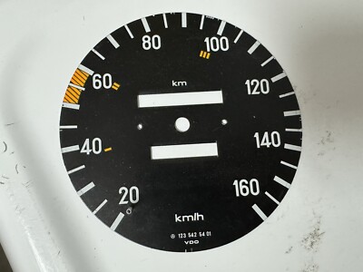 Genuine Mercedes-Benz, W123 Speedometer Dial Gauge 160 KMh, Rare | eBay