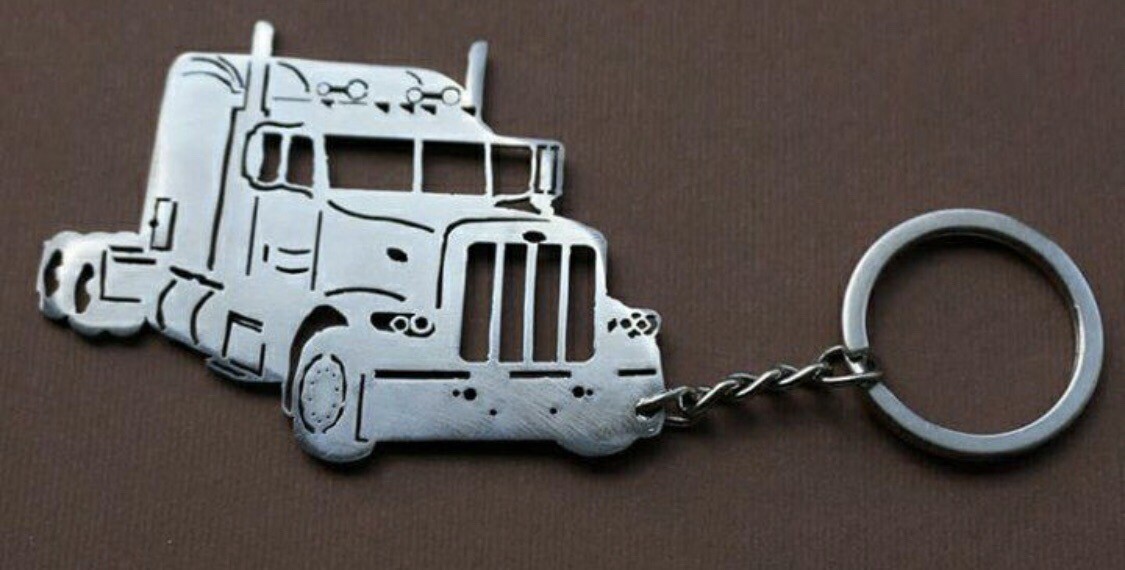 Keychain Peterbilt 389 Key ring high quality stainless steel 1,5mm | eBay