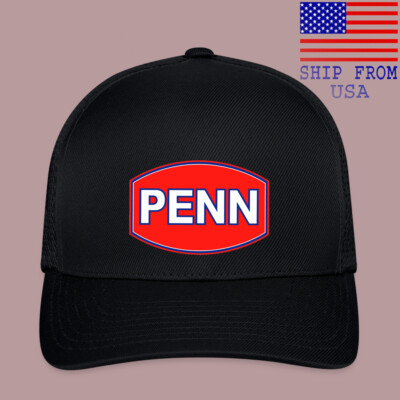 PENN Fishing Black Baseball Cap Hat Adult Size S/M & L/XL | eBay