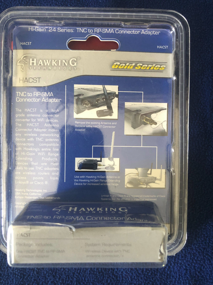 Hawking Technology TNC to RP-SMA Connector Adapter | eBay