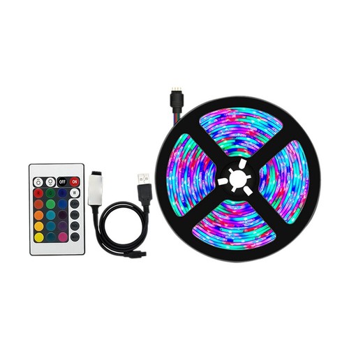 5 Meter LED Light Strip Set 5050RGB Remote Control Bluetooth 5v ...