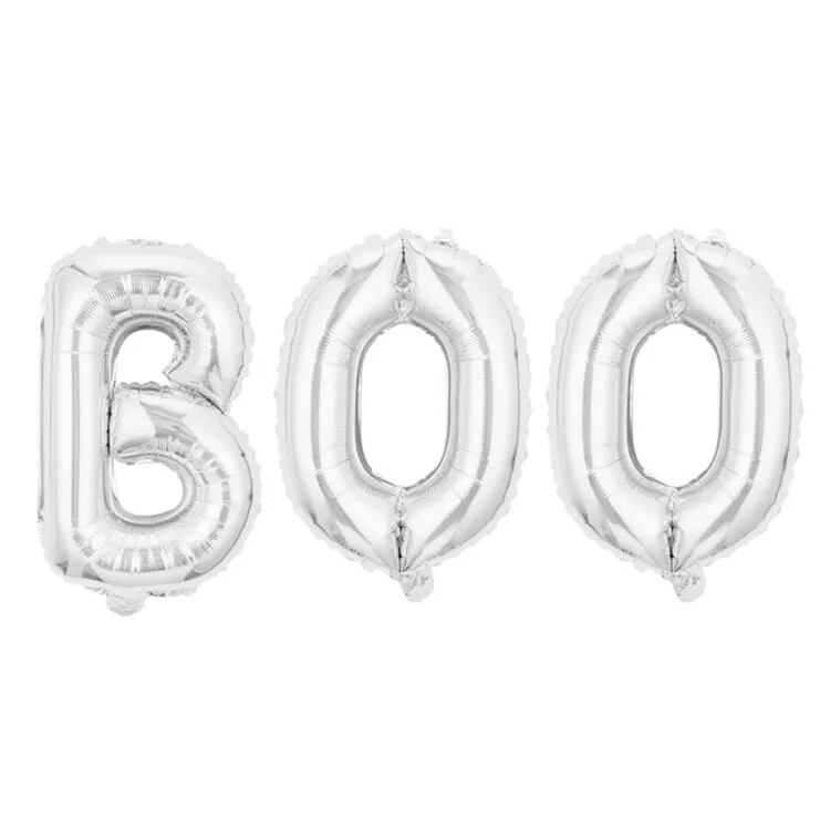 Halloween BOO Foil Balloons Balloon Pumpkin Garland Trick Treat Party ...
