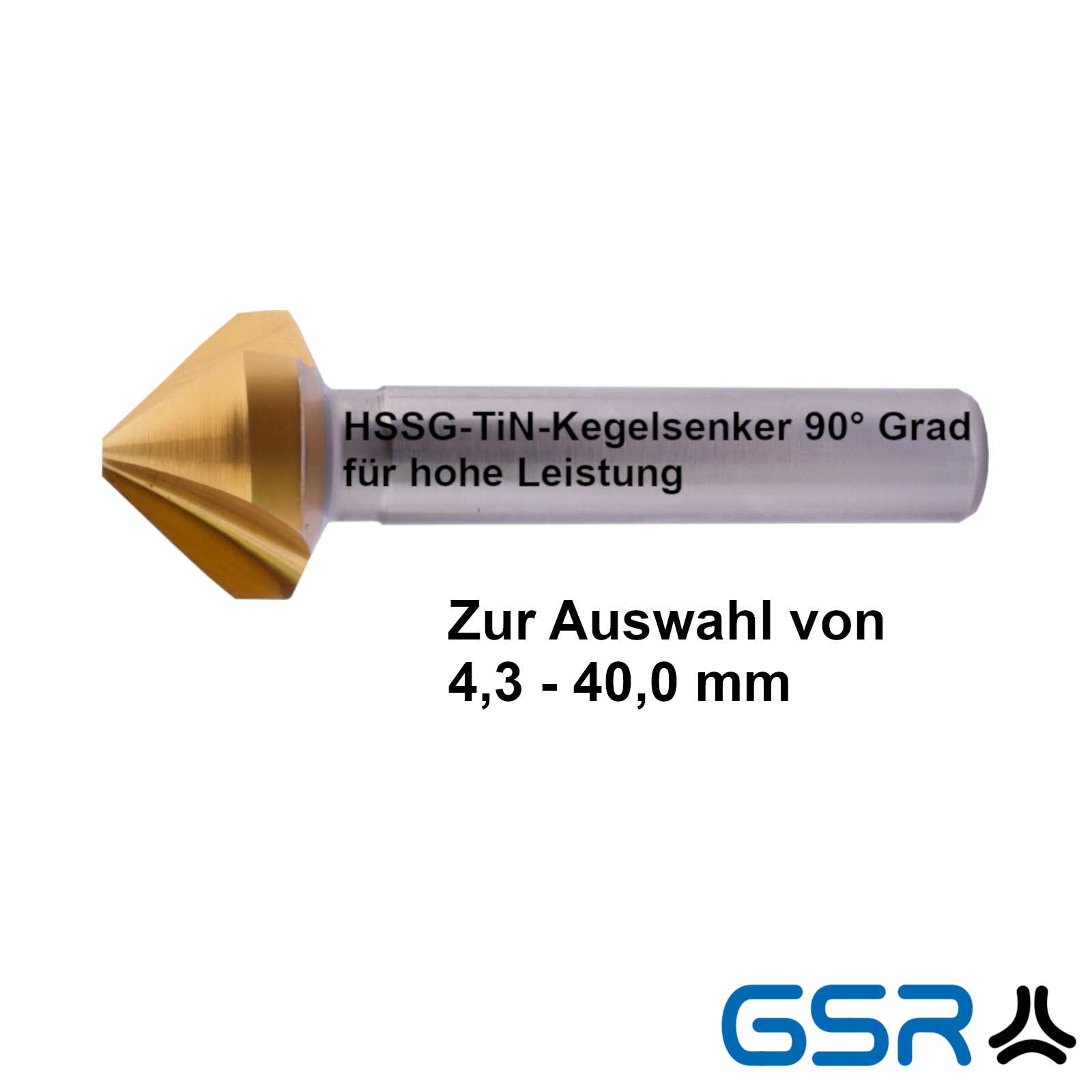 GSR Kegelsenker/Satz DIN 334/335 Senker 60/90/120° Grad HSS/HSSEVA/TiN ...