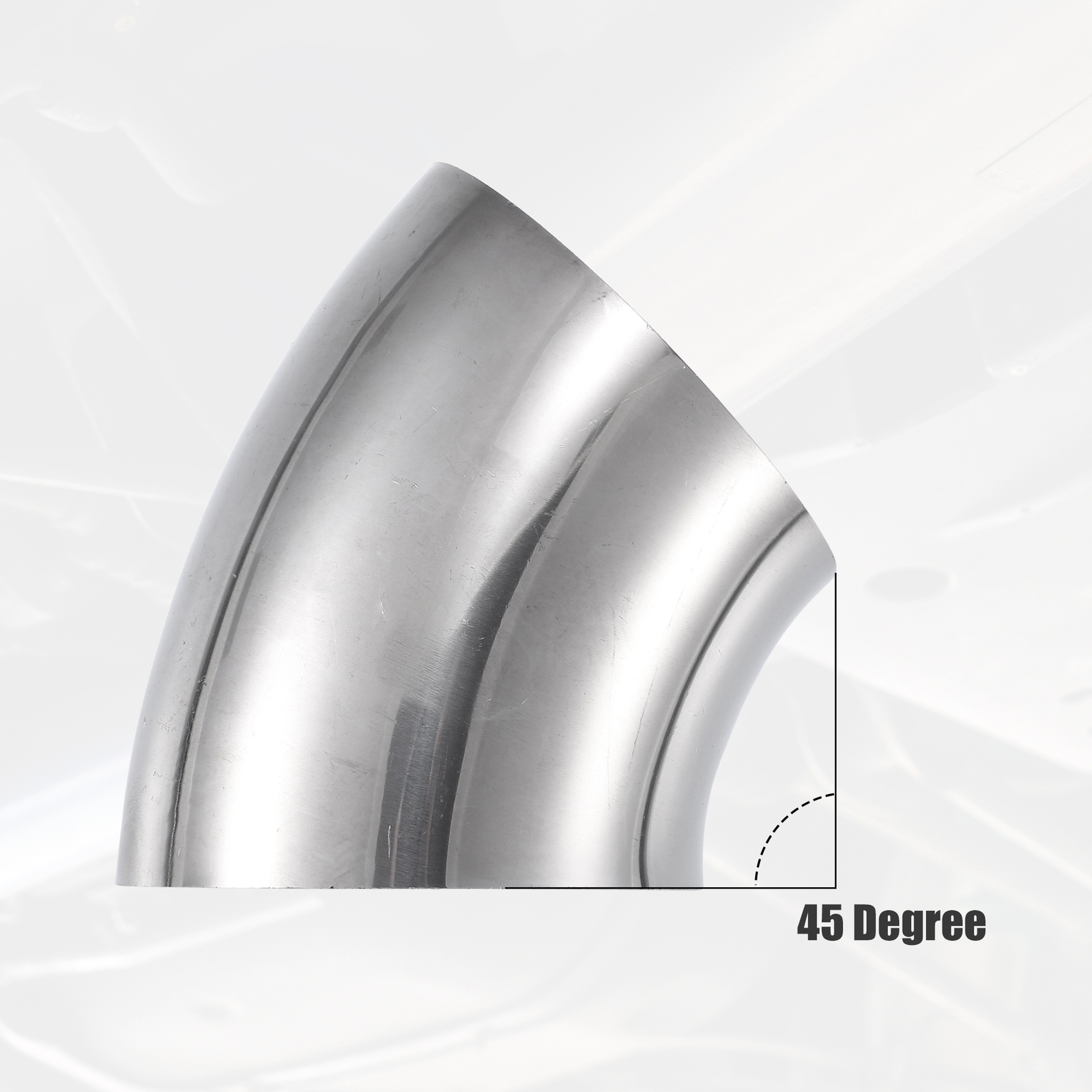 Universal OD 4" 45 Degree Car Mandrel Bend Elbow Bend Exhaust Tube Pack ...