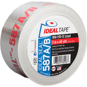 Ideal Tape Ideal Seal 587A/B UL 181A-P/B-FX Listed Foil Tape 2.5-in. x ...