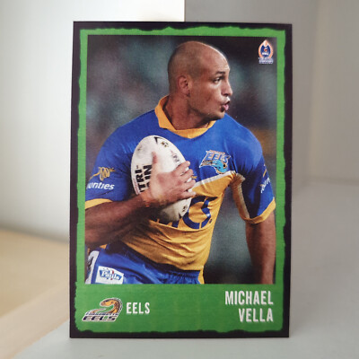 Michael Vella 2004 Telegraph Rugby League NRL Eels Trading Card #74 | eBay