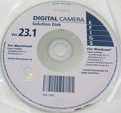 Canon Solution Disk CD ROM Version 23.1 AS IS | eBay