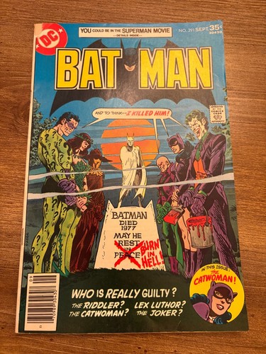Batman # 291 VG/FN DC Comic Book Joker Robin Gotham Catwoman Penguin 16 ...