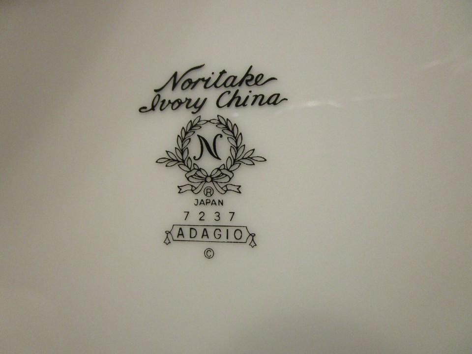 Noritake Ivory China, Pattern 7237 Adagio, Pristine contd, 5-piece ...
