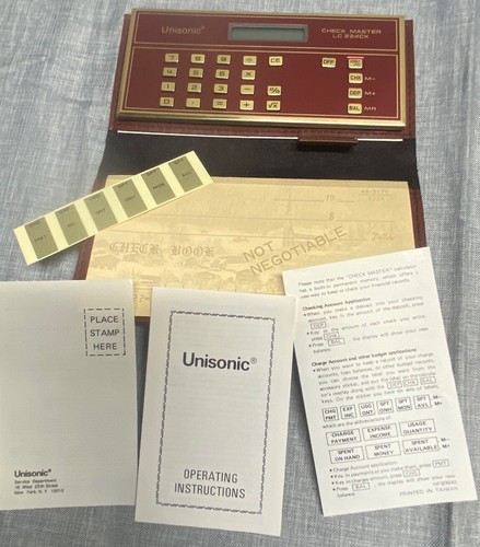Vintage Unisonic Digital Checkbook Balancer Calculator LC224CK With ...