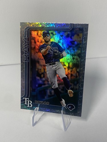2025 Topps Series 2 Taylor Walls Topps Foil Pattern #502 Tampa Bay Rays ...