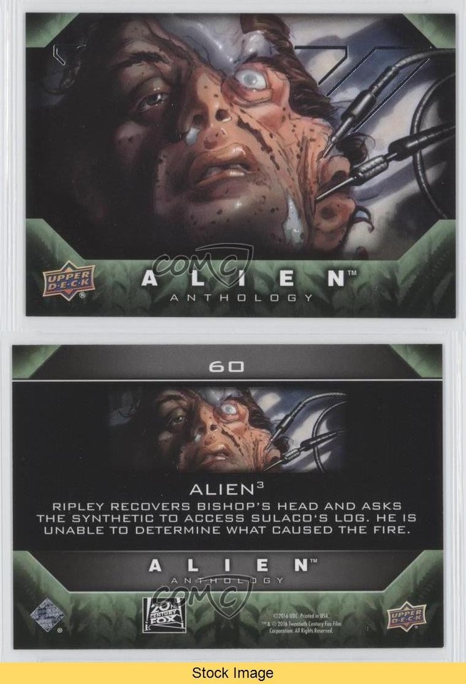 2016 Upper Deck Alien Anthology Silver W-Y Foil Bishop's Head #60 READ ...