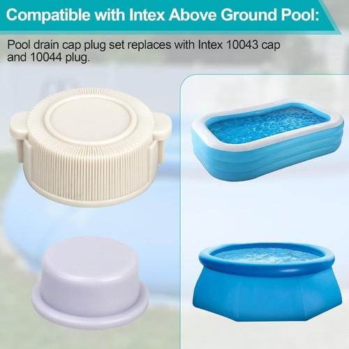Swimming Pool Drain Valves Replacement Includes Cover Plugs ABS ...