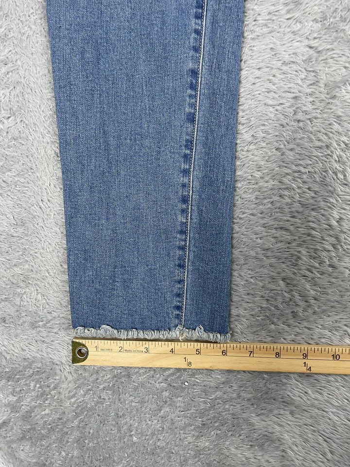 Carve Designs Jeans Womens 0 Blue High Rise Skinny Raw Hem Stretch ...