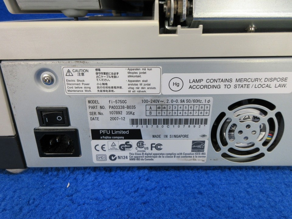 Fujitsu FI-5750C High-Speed Color Duplex Flatbed Scanner - Whole or ...