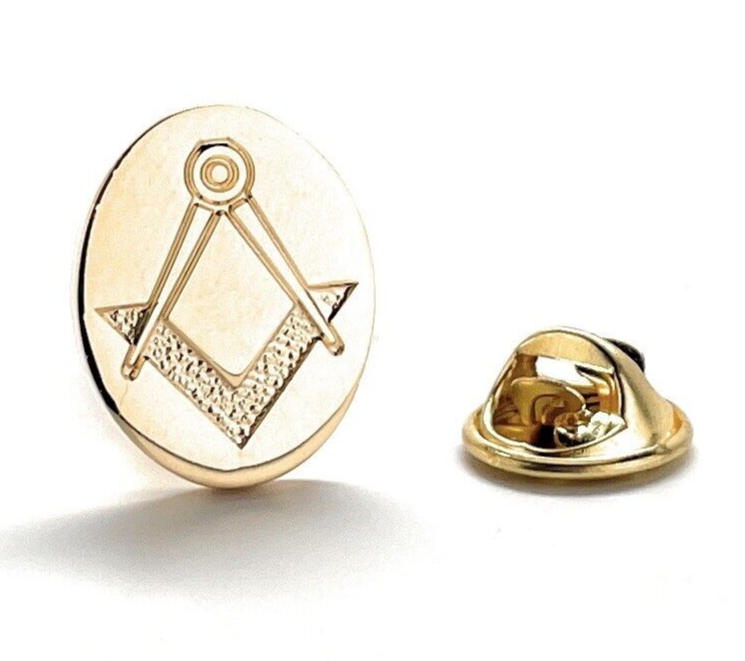 Freemason Lapel Pin Freemasonry Pin Gold Mason Hat Pin Jacket Pin ...