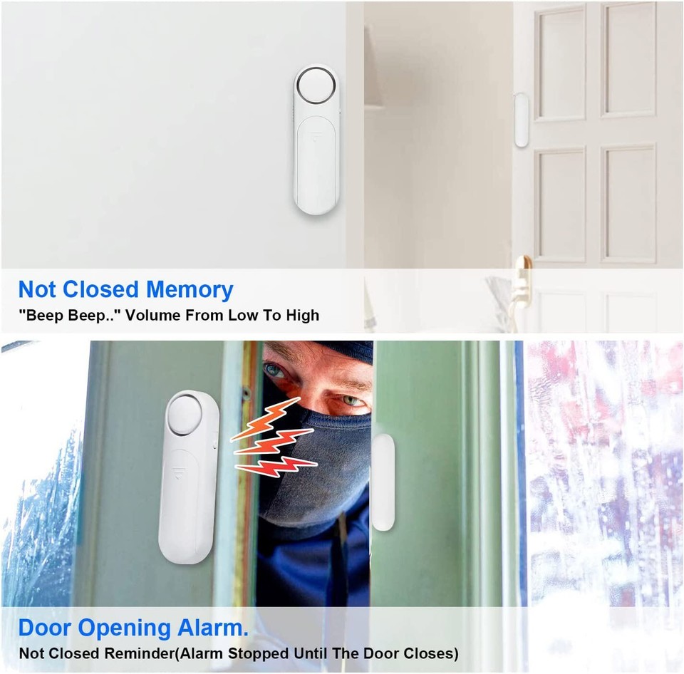 KERUI Wireless Home Window/Door Sensor Magnetic Burglar Security Alarm ...