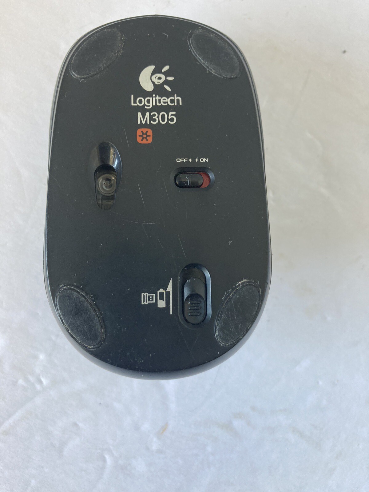 Logitech M305 Silver Wireless Ergonomic 3-Button 2.4GHz 1000DPI Optical ...