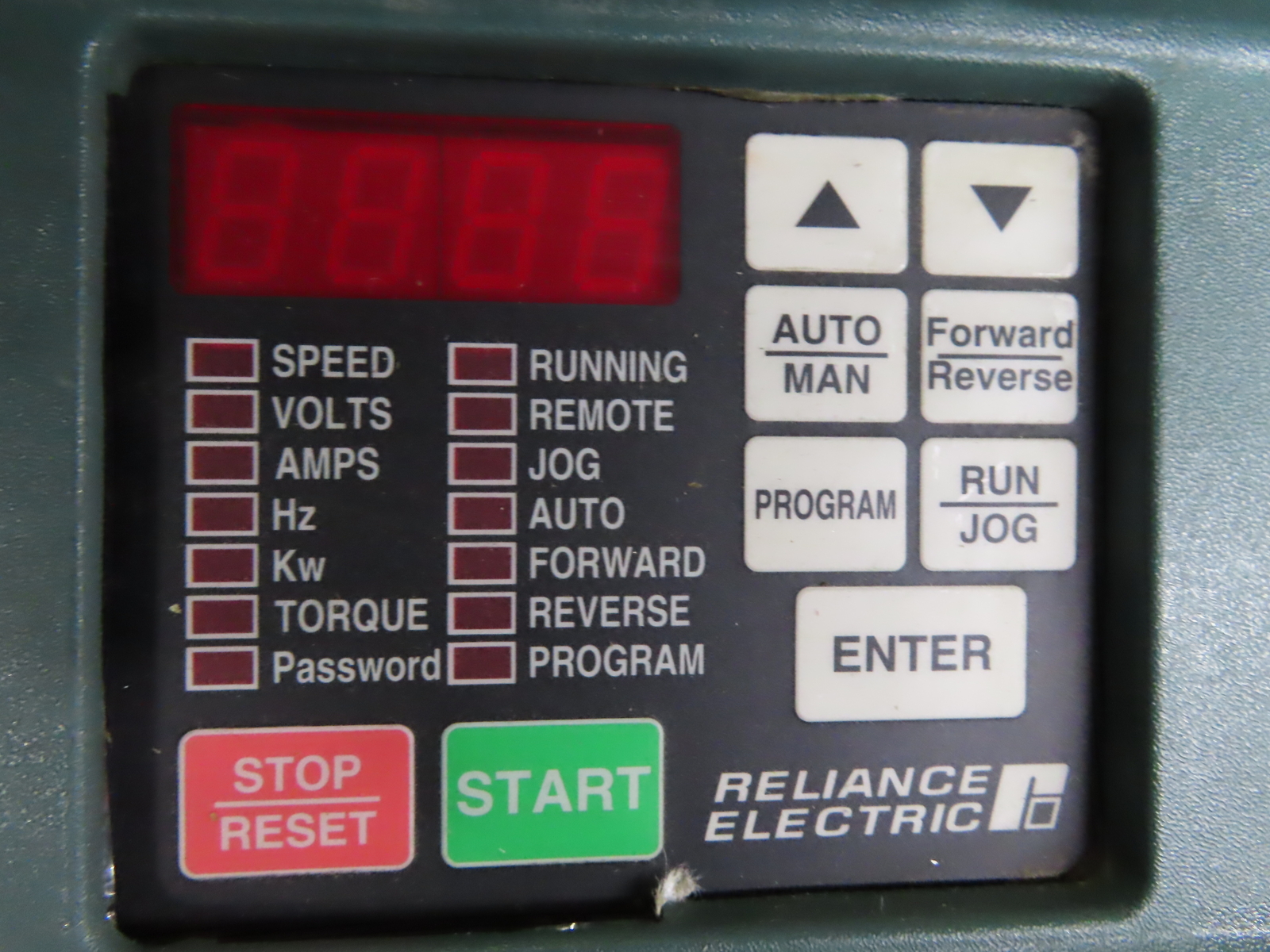 RELIANCE ELECTRIC GV3000/SE AC DRIVE 7.5HP 5.5KW 14A 3PH ENCL TYPE 12 ...