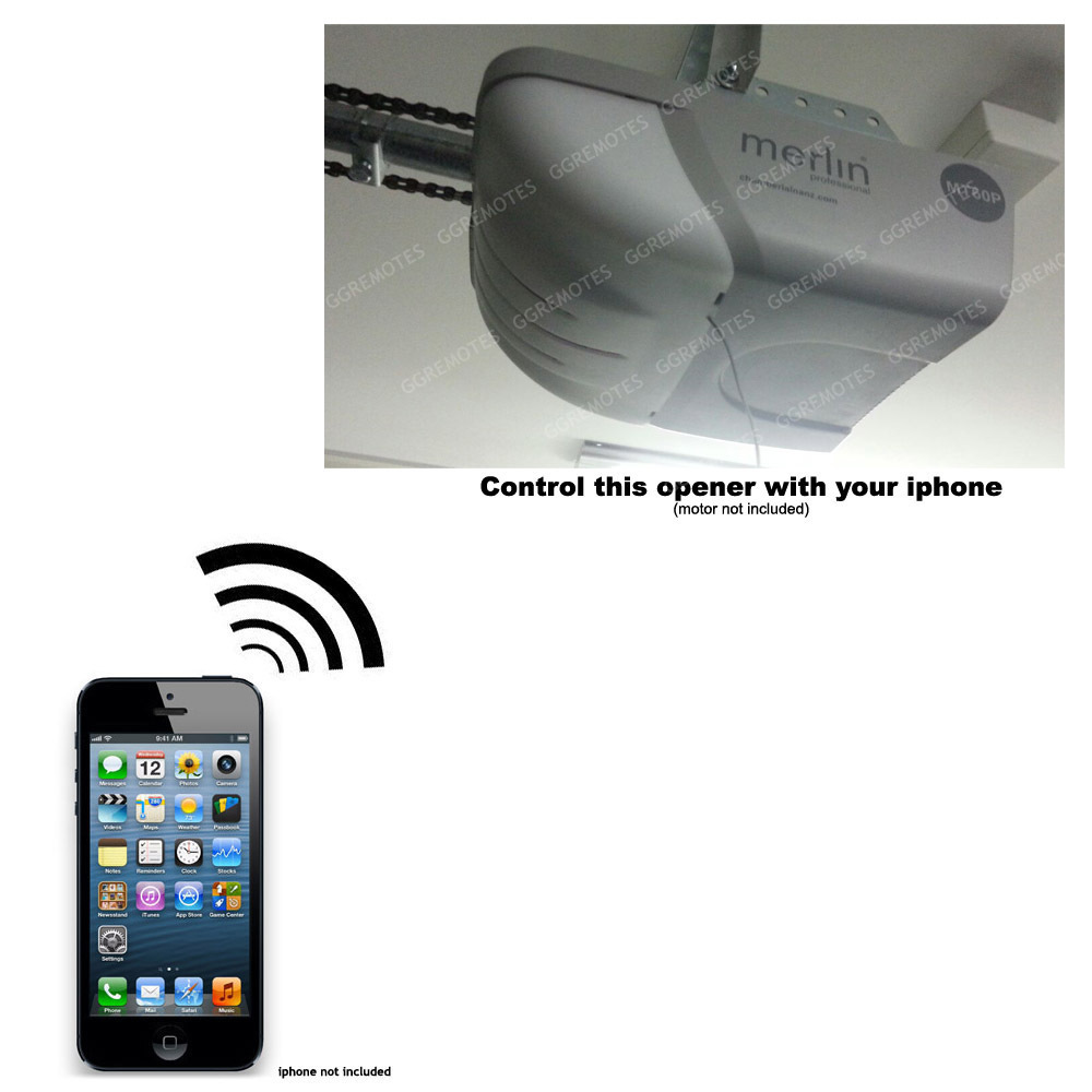 Iphone Remote Control Your MERLIN Professional MT60P MT60 Garage Door ...