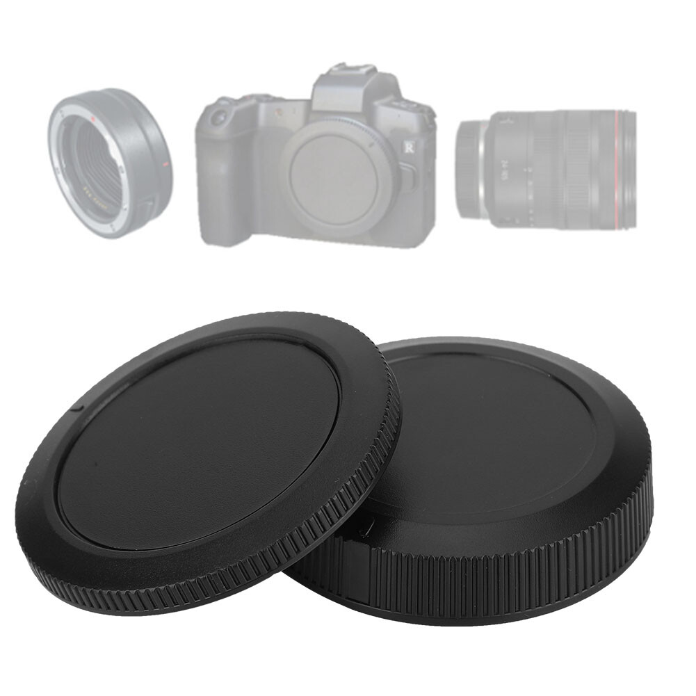 Plastic Cameras Body Front Rear Lenses Cap Cover Set For EOSR Full Fr ...
