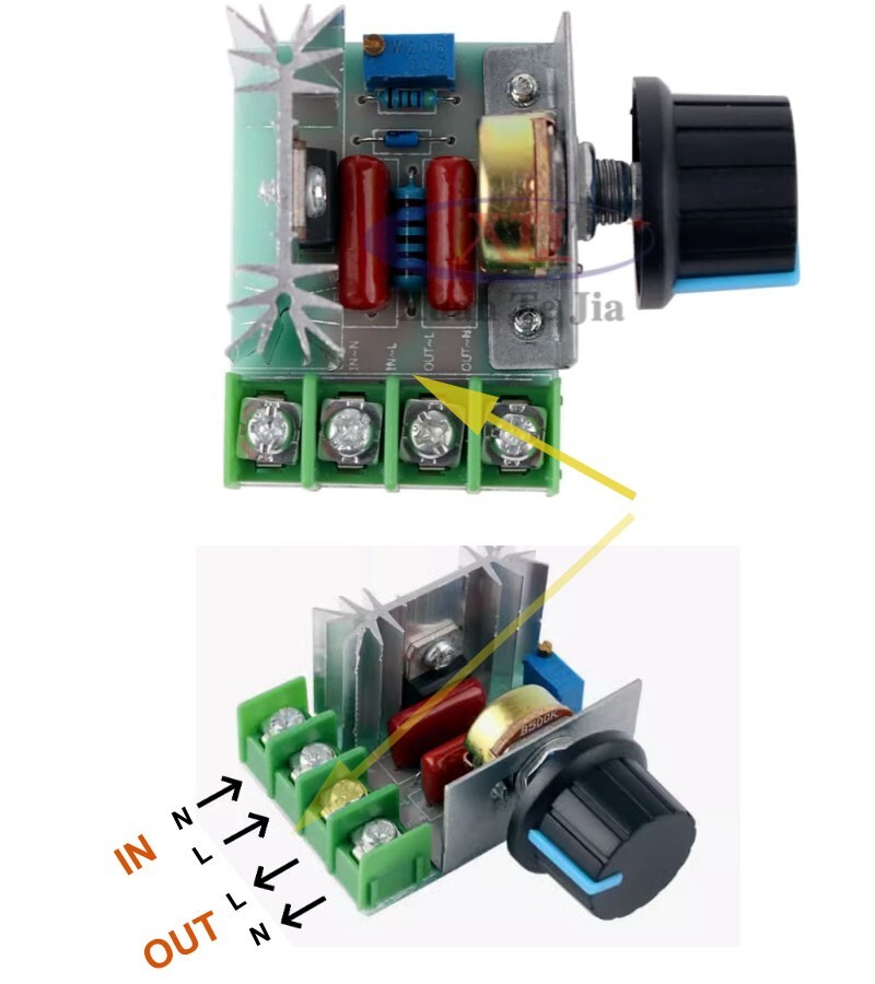 2000W 2KW AC 110V 120V 220V 240V Voltage Speed Temperature Lighting ...